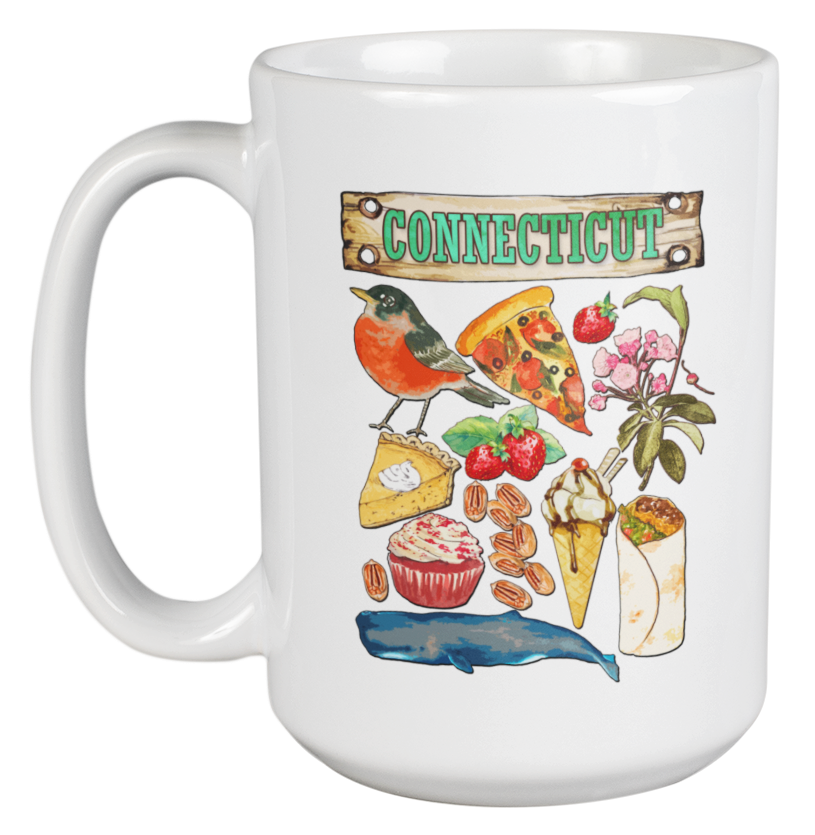 Connecticut Souvenir Coffee & Tea Mug for Tourist, Traveler | eBay