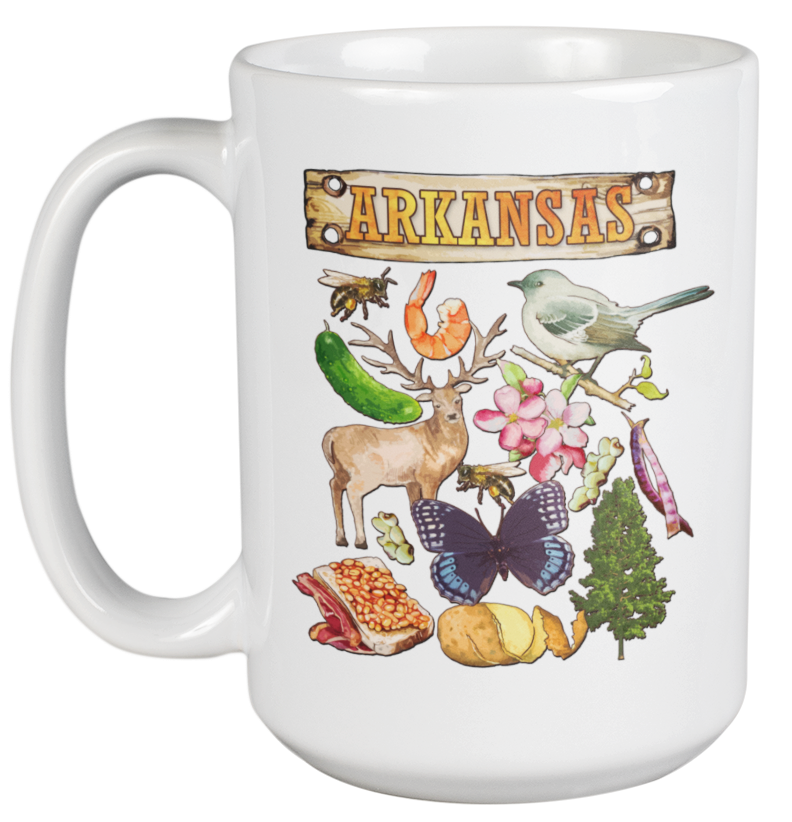 Arkansas. Artistic, Cool Souvenir Or Any Event Coffee & Tea Gift Mug | eBay